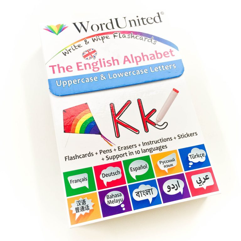 The English Alphabet - Write & Wipe (Flashcard kit) - WordUnited