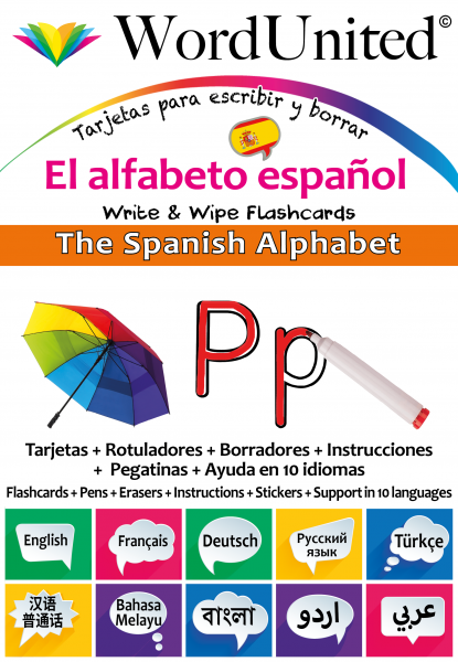 The Spanish Alphabet - Write & Wipe (Flashcard kit) - WordUnited
