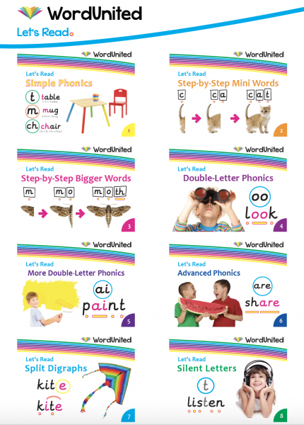 Let's Read - Complete Set (8 Books) - WordUnited