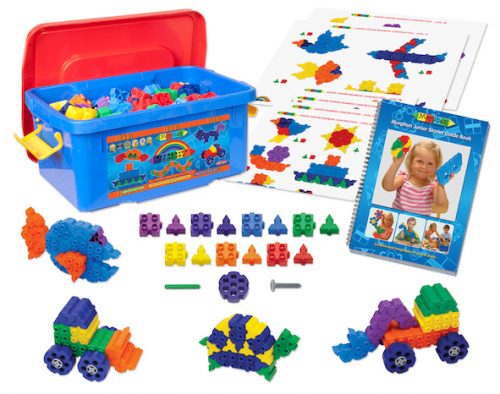 Morphun Construction Junior Starter Rainbow Building Bricks Set (400 Blocks) - WordUnited