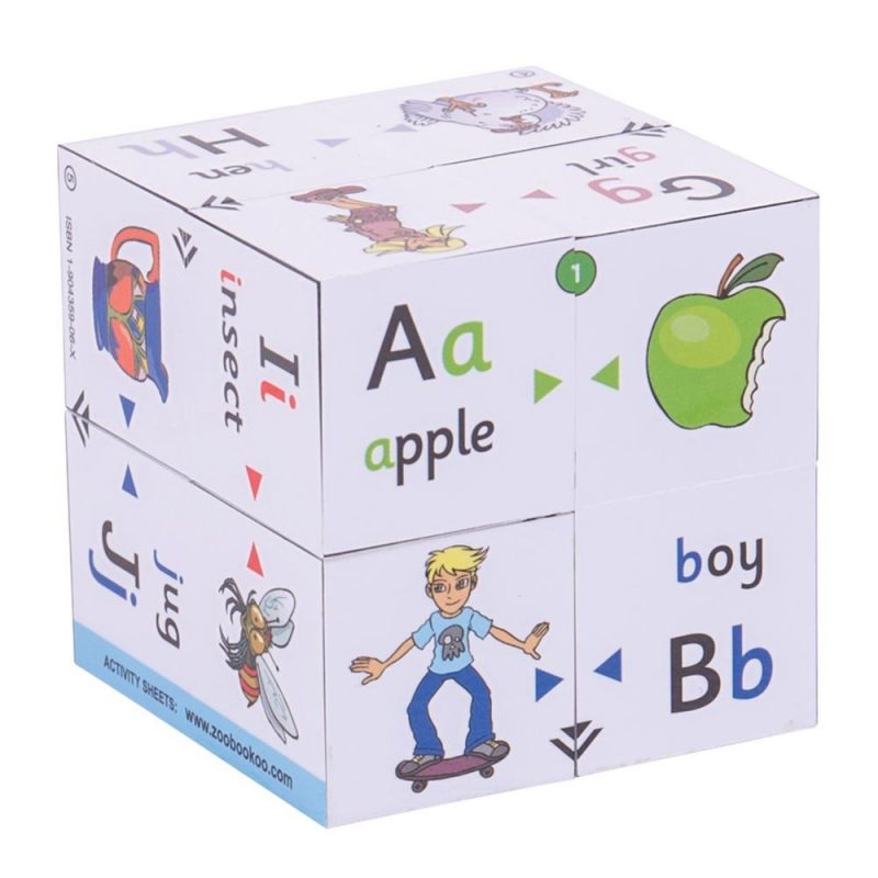 ZooBooKoo Alphabet - First Phonics & Colour Matching (3D Literacy Cube ...