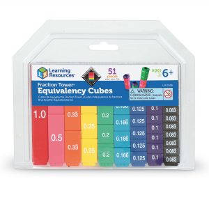 Learning Resources Fraction Tower Cubes - Equivalency Set (51 Pieces ...