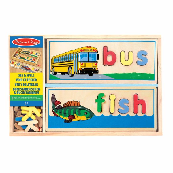 Melissa & Doug See and Spell Learning Toy (Spelling Toy) - WordUnited