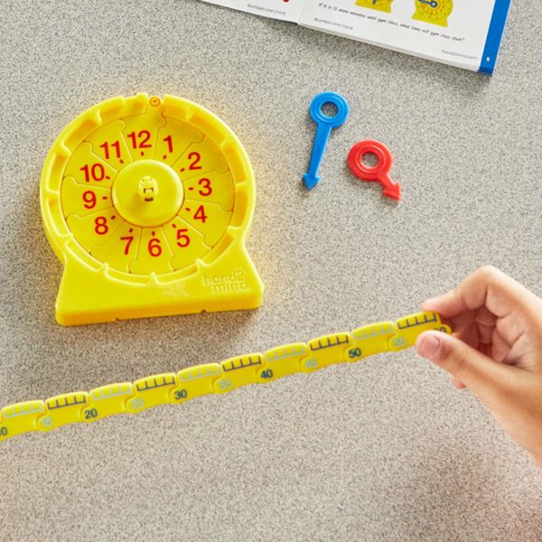 Learning Resources 24-Hour Demonstration Number Line Clock - WordUnited