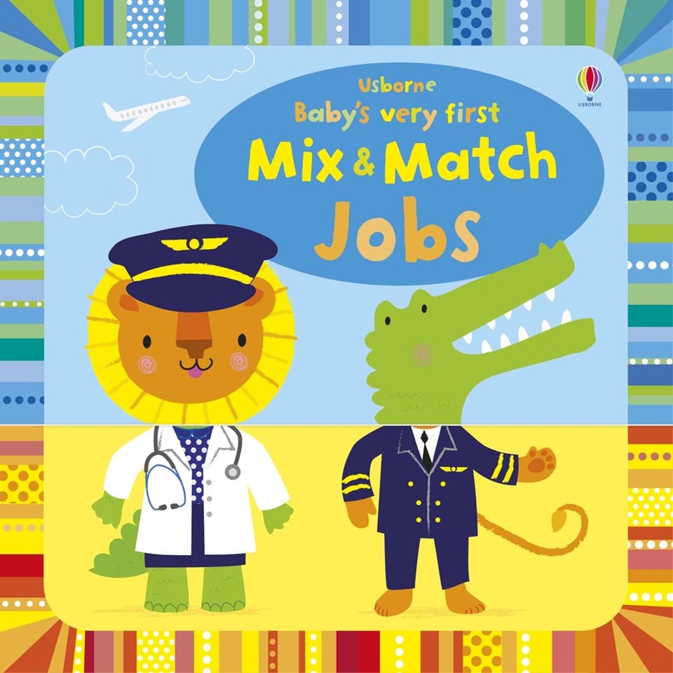 Usborne Baby's Very First Mix & Match: Jobs (Board Book) - WordUnited