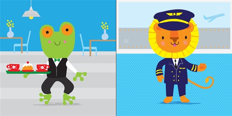 Usborne Baby's Very First Mix & Match: Jobs (Board Book) - WordUnited