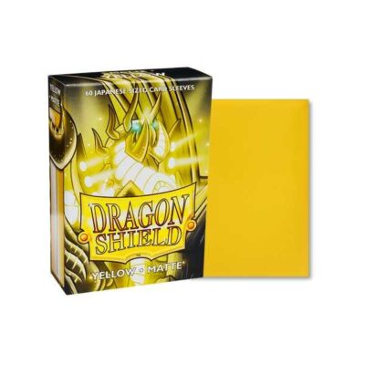 Dragon Shield Matte Japanese Size Card Sleeves - Yellow (60 in box ...